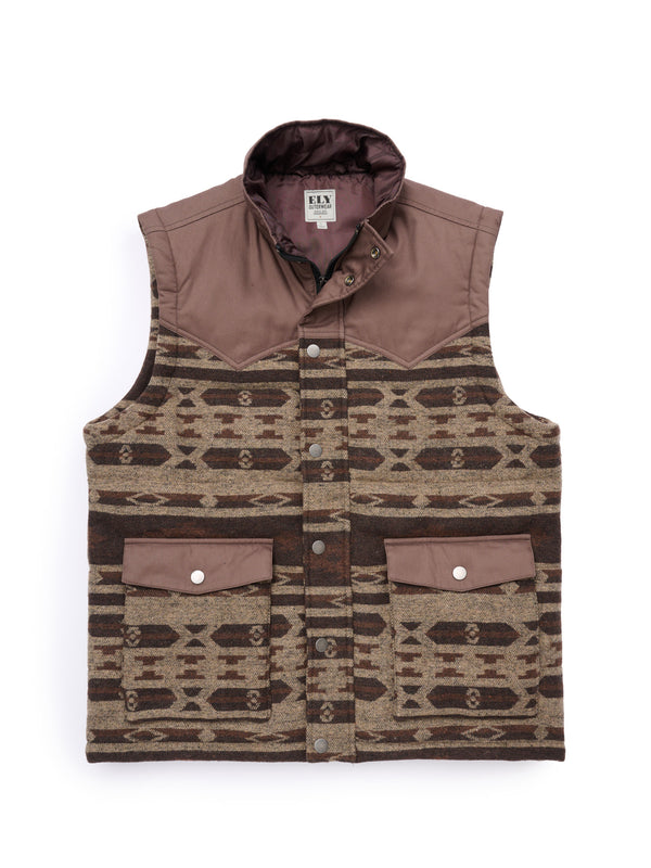 Men's Western Aztec Puffer Vest | Ely Cattleman® Official